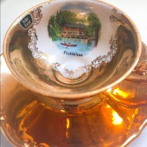 Vintage | Accents | Gebrbauer 92s Gold Plated Teacup Saucer | Poshmark
